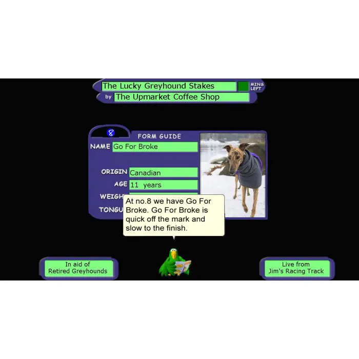 Streamed Dog Racing Race Night video with 12 dog races and personalised ...